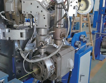 Radiation-Resistant Wire Extrusion Line with PLC Control